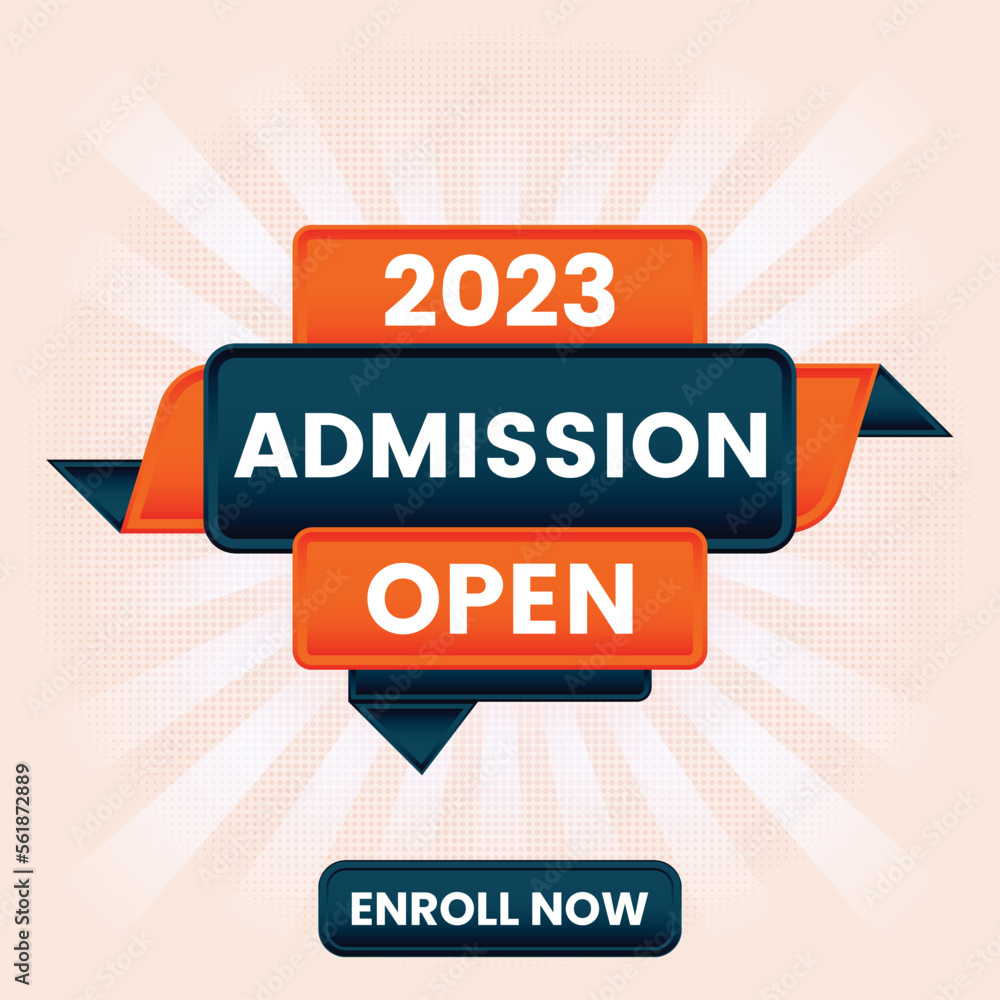 2023 admission open banner abstract school college coaching clipart for poster and banners Stock ...