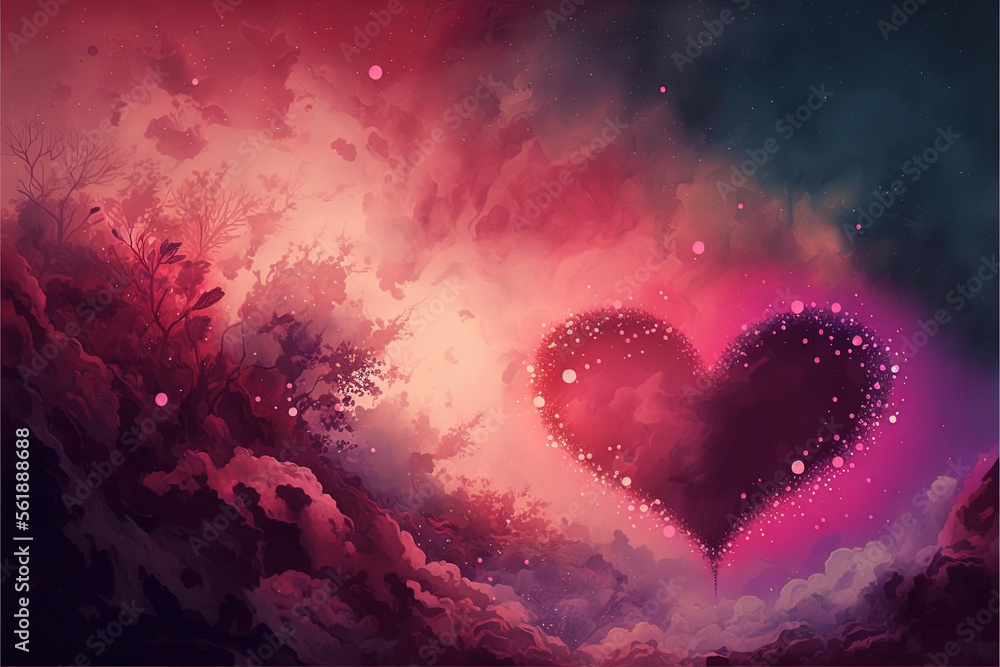 negative space background, free space wallpaper - heart in the sky ...
