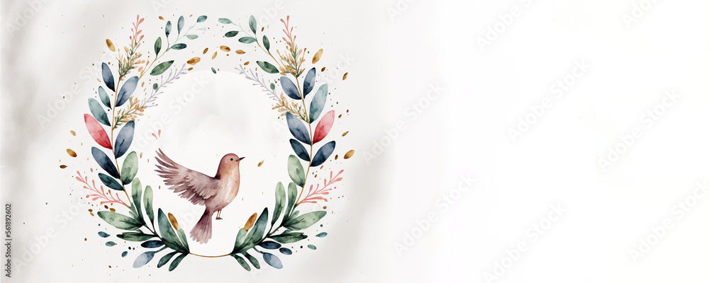 Confirmation Celebration Dove - Watercolour (Generative Art) Stock ...