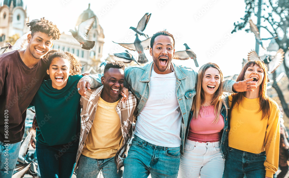 Group Of People Hanging Out