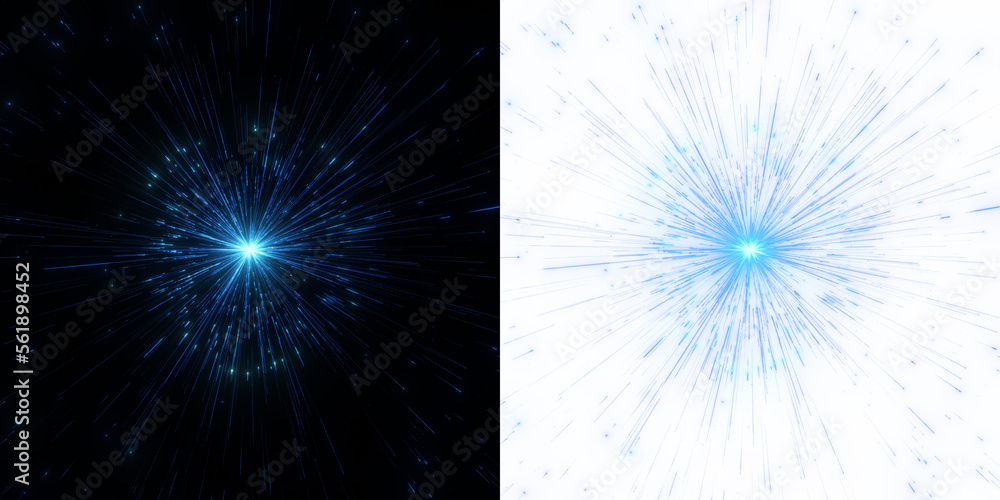 blue particle burst with fast motion and shining stars. Perfect for ...