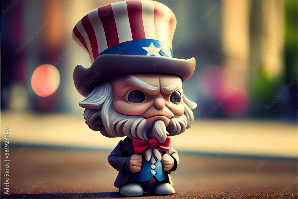 political character created by generative AI to represent American two ...