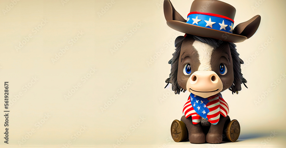 political character created by generative AI to represent American two ...