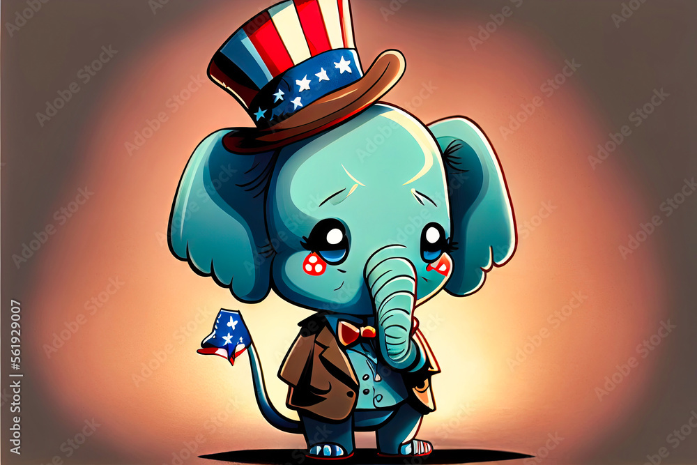 political character created by generative AI to represent American two ...
