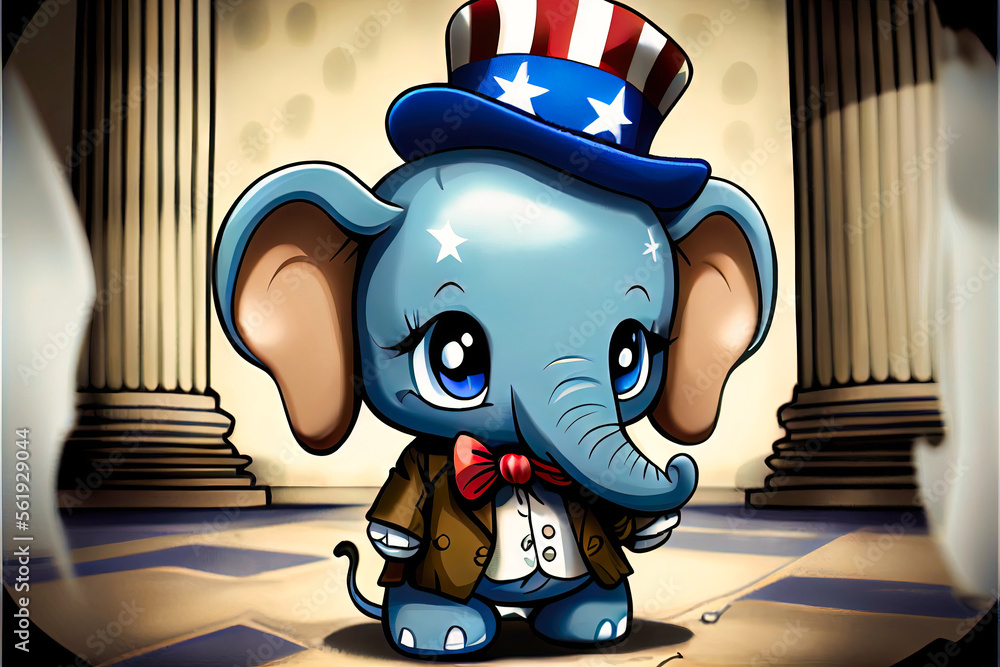 political character created by generative AI to represent American two ...