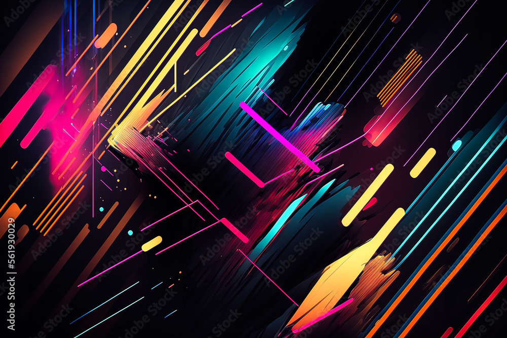 Abstract background with interlaced digital glitch and distortion ...
