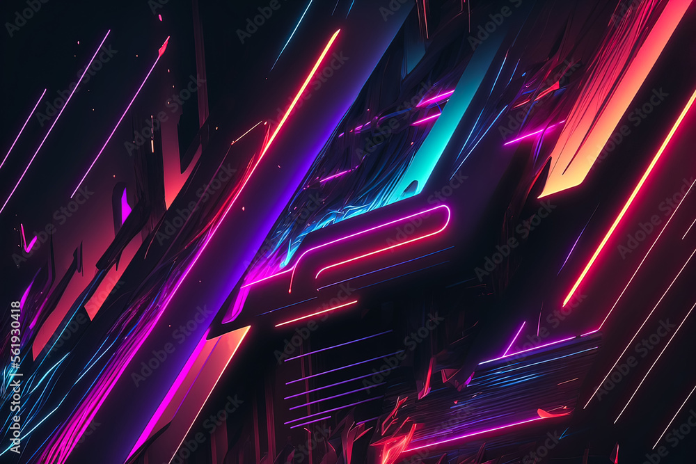 Abstract background with interlaced digital glitch and distortion ...