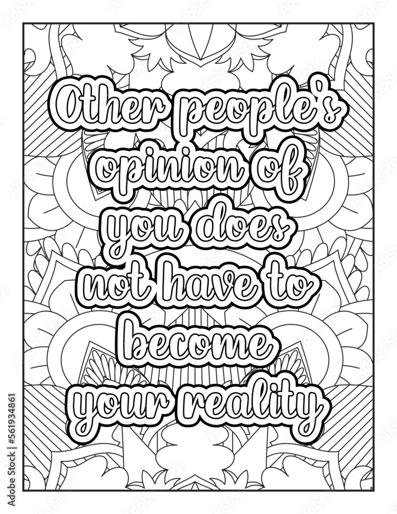 Inspirational Quotes, Quotes Coloring Page, Positive Quotes ...