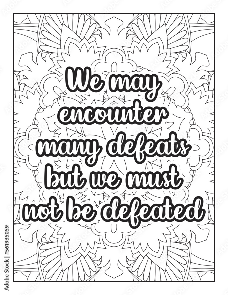 Inspirational Quotes, Quotes Coloring Page, Positive Quotes ...
