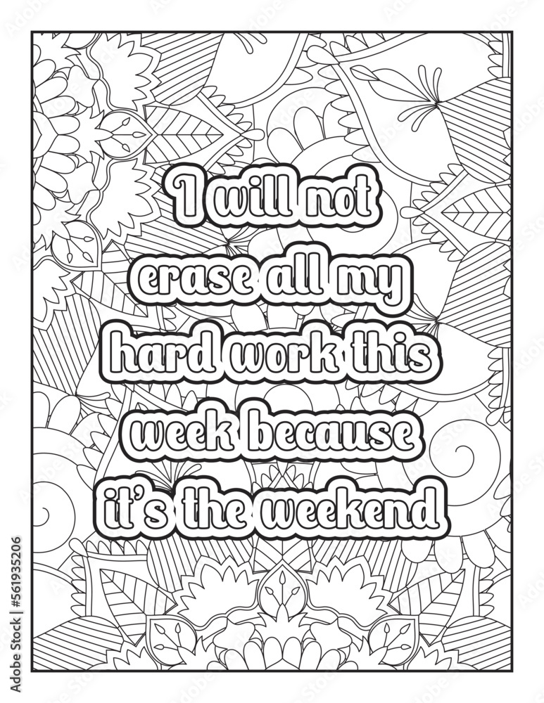 Inspirational Quotes, Quotes Coloring Page, Positive Quotes ...