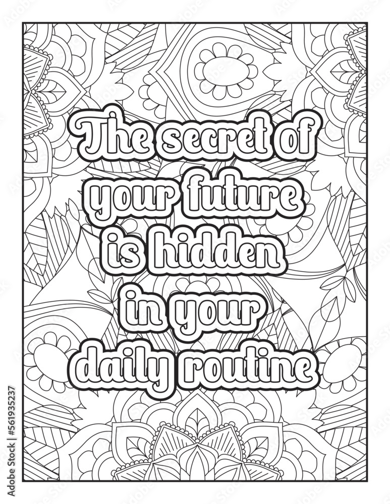 Inspirational Quotes, Quotes Coloring Page, Positive Quotes ...