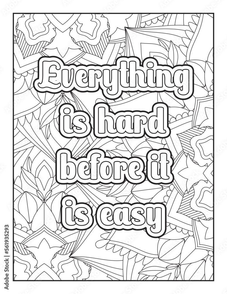 Inspirational Quotes, Quotes Coloring Page, Positive Quotes ...