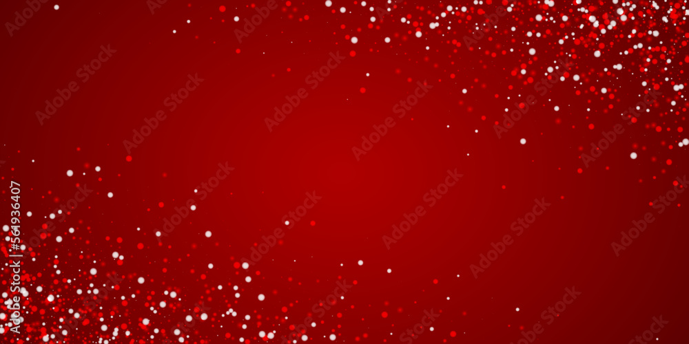 Snowfall overlay christmas background. Subtle flying snow flakes and ...