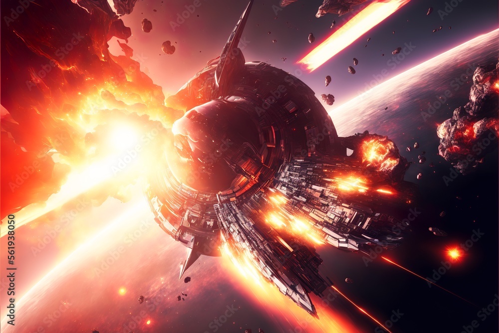 Ultimately gigantic megastructure around a collapsing black hole ...