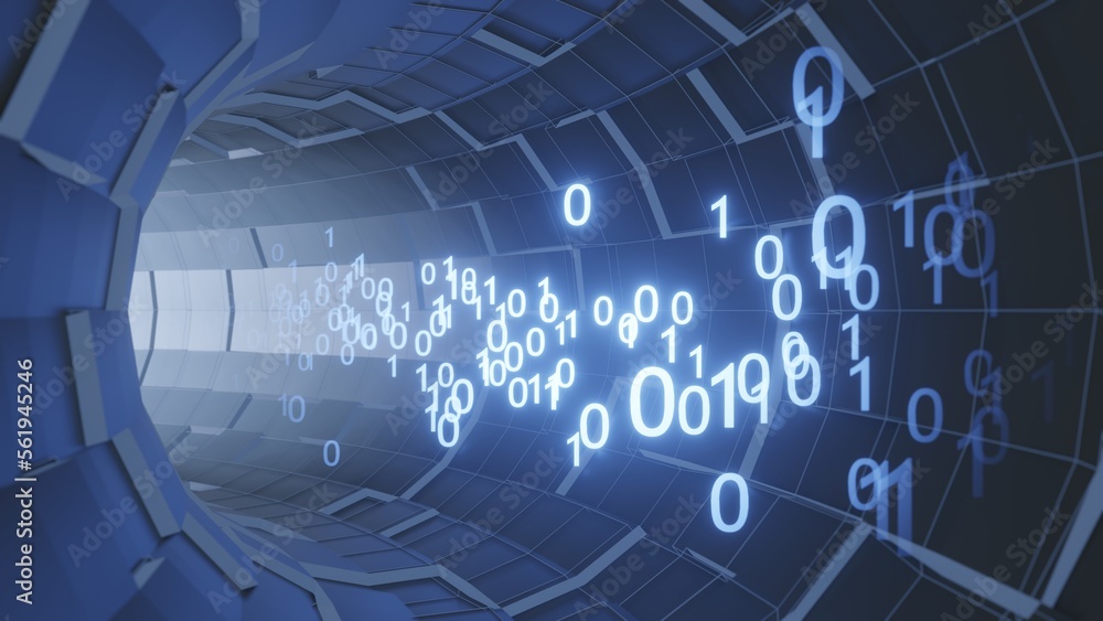 software 3d animation, binary numbers that can represent optical fiber ...
