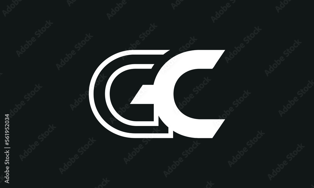letter gc logo design. gc logo vector illustration. Stock Vector ...