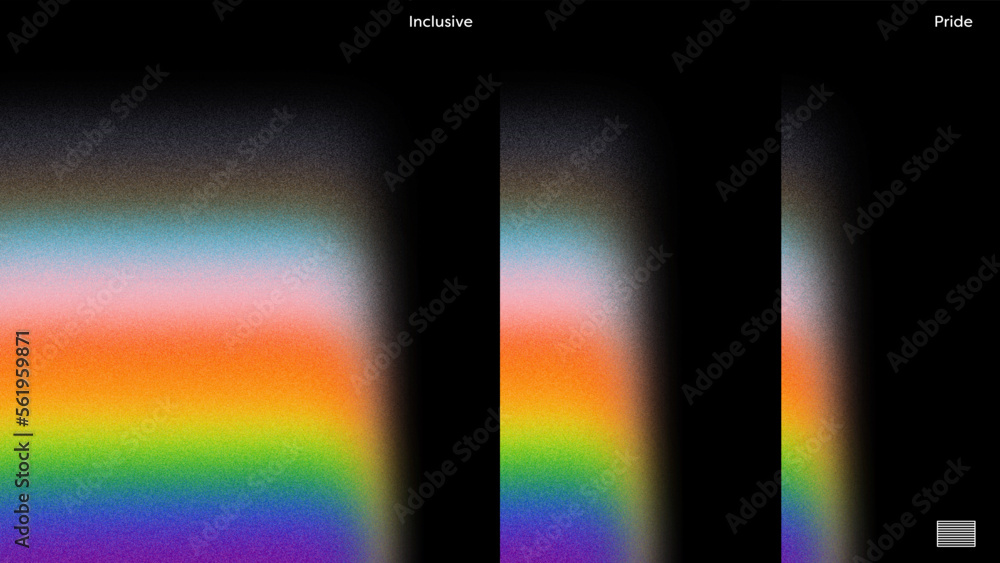 Prismatica Minimalist LGBTQ Rainbow Inclusive Progressive Fuzzy Pride ...