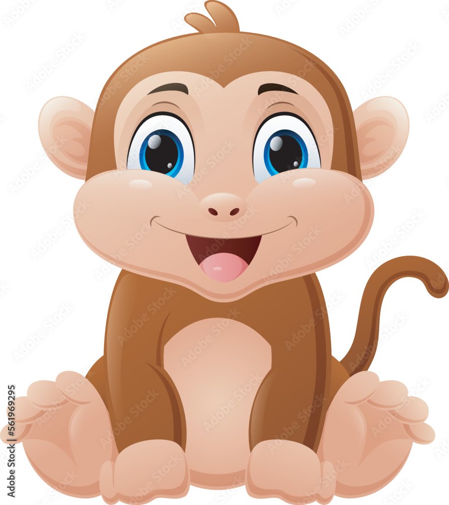 Baby Boy Monkey Cartoon