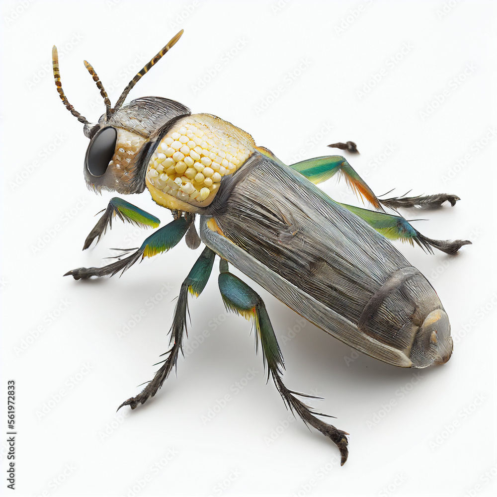 European Corn Borer full body image with white background ultra Stock ...