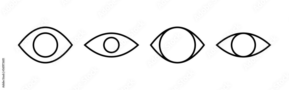 Eye icon vector for web and mobile app. Eye sign and symbol. Look and ...