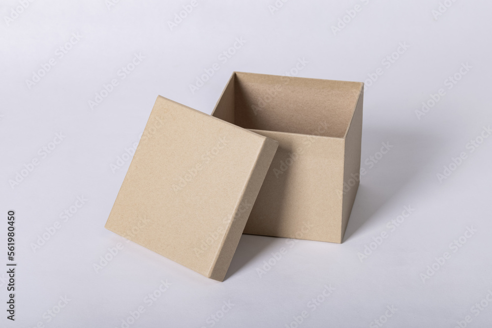 Container cardboard box package mockup template with copy space for ...