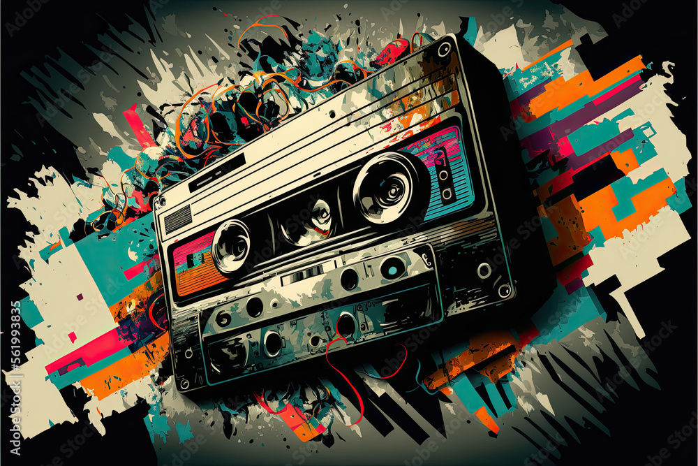 Abstract Cassette Tape Background Image - High Resolution and Seamless ...