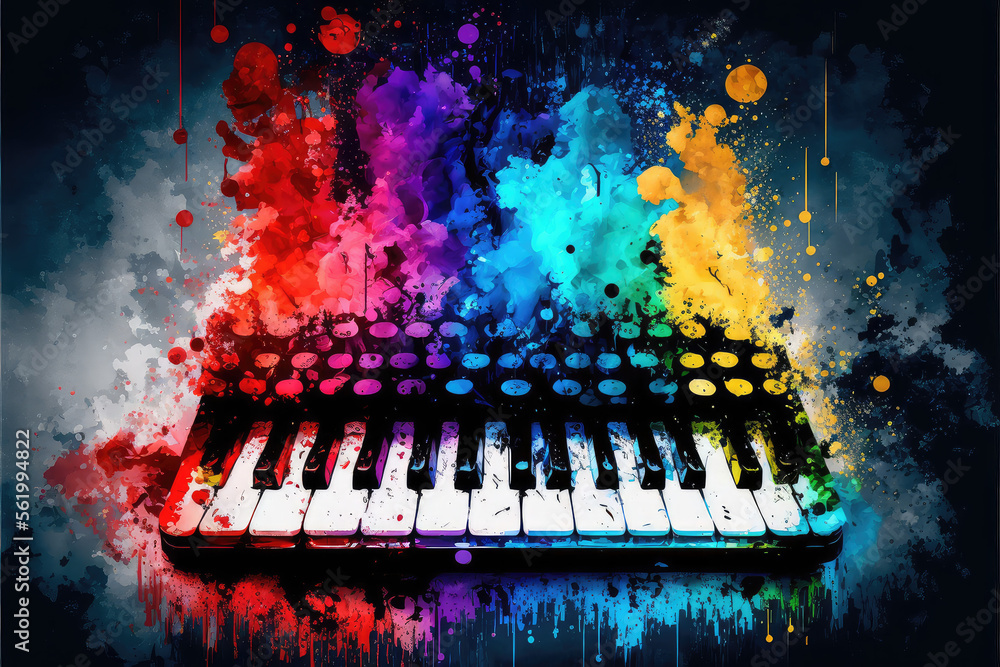 Abstract Piano Keyboard Background - High Resolution, Seamless ...