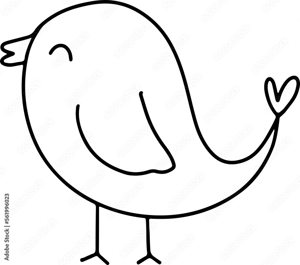 cute bird animal ,clipart, doodle, Hand drawn, clipart ,png ...