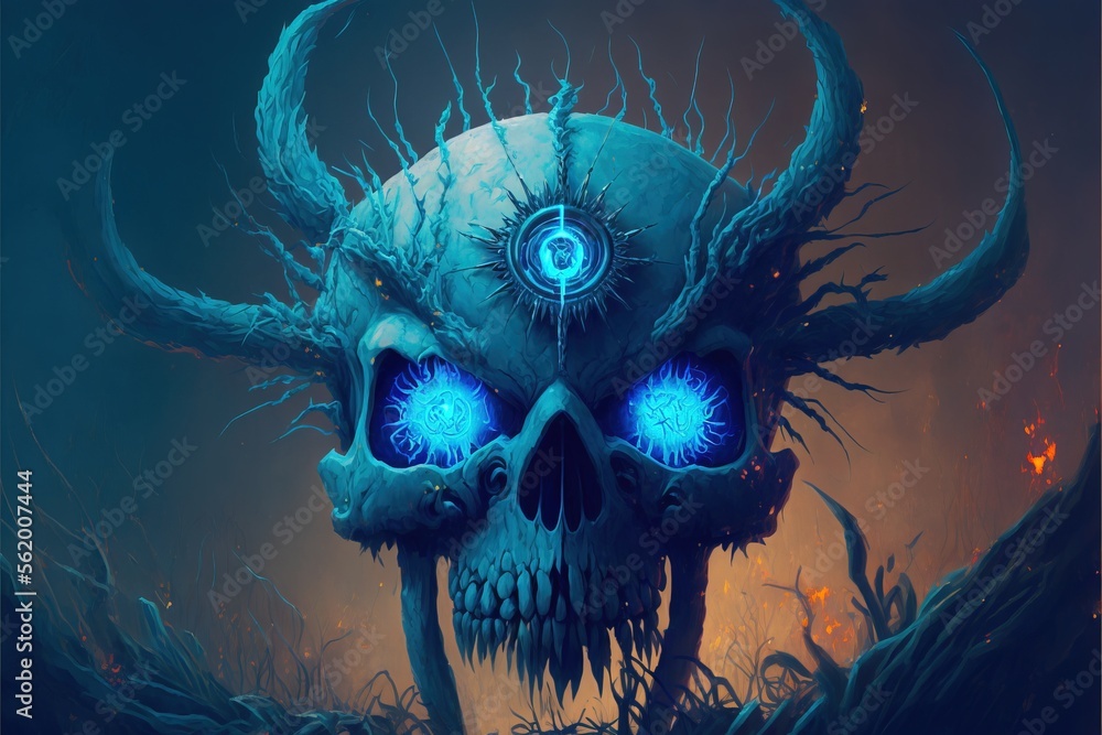 Evil ocean demon overlord of the deep dark depths; guardian of the ...