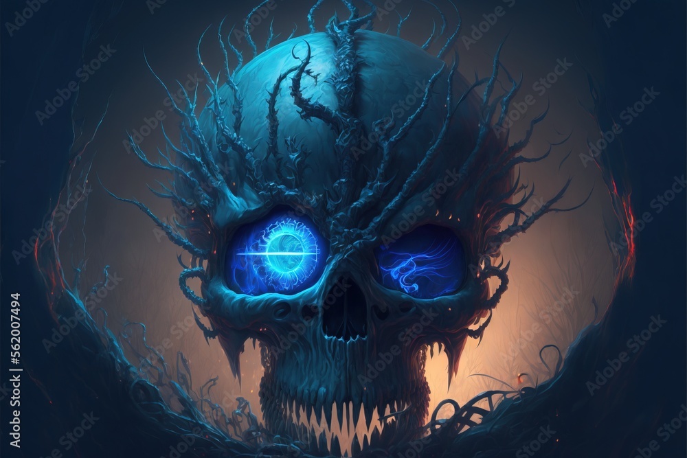 Evil ocean demon overlord of the deep dark depths; guardian of the ...