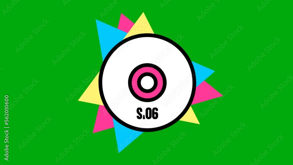 90s spinning cd retro vintage green screen background animation vídeo ...