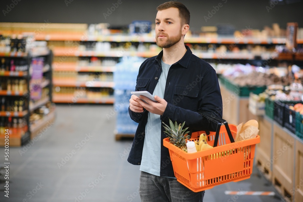 Man Buying Groceries