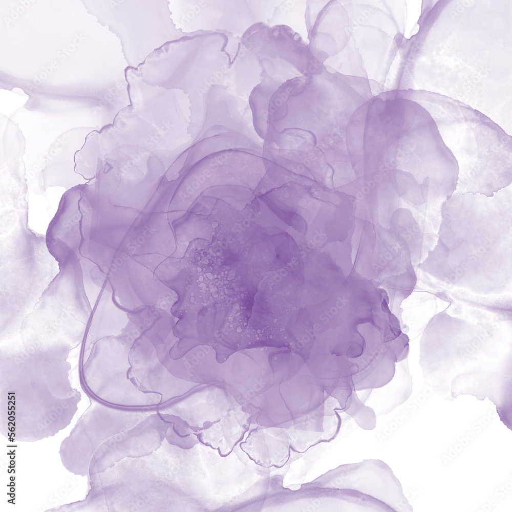Soft alcohol ink background with purple pastel colours, creative fluid ...