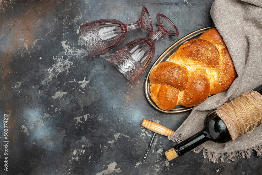 Homemade braided challah shabbat wine, Traditional Jewish Shabbat ... Homemade braided challah shabbat wine, Traditional Jewish Shabbat ...