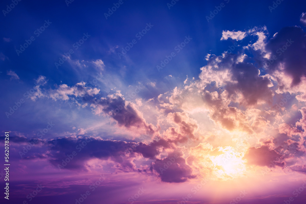 beautiful dramatic sunset sky background Stock Photo | Adobe Stock