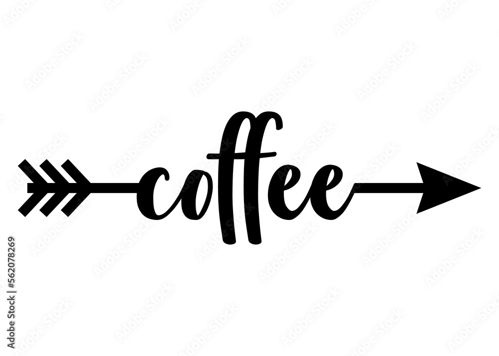 Ilustracja Stock: Logo coffee shop. Letras de la palabra coffee en ...