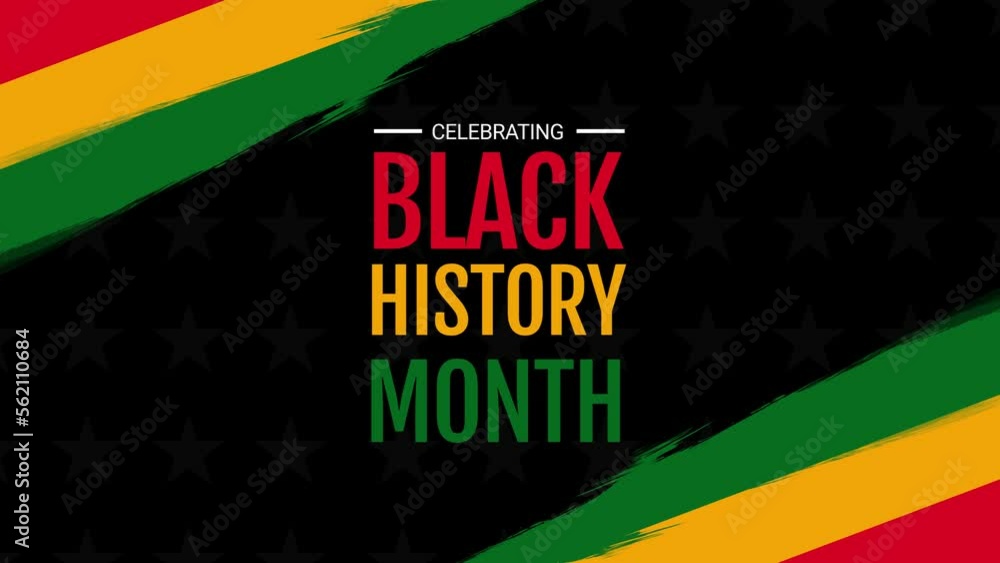 Celebrating Black History Month video animation, American African Black ...
