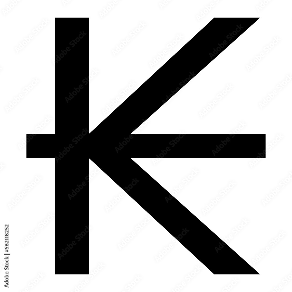 Laos kip currency symbol icon on Transparent Background Stock ...