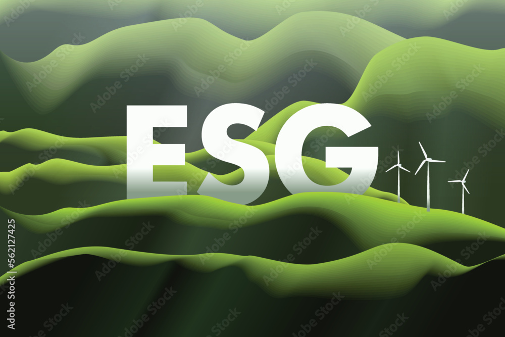 ESG - Environmental Social Governance illustration. Sustainable growth ...