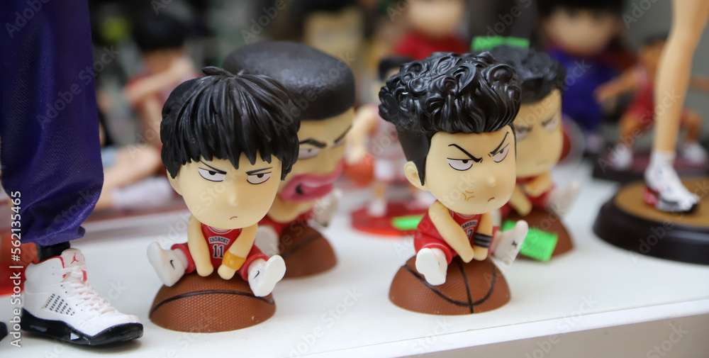 Manga Slam Dunk. Dolls. Figures. Members of the Shohoku High School ...