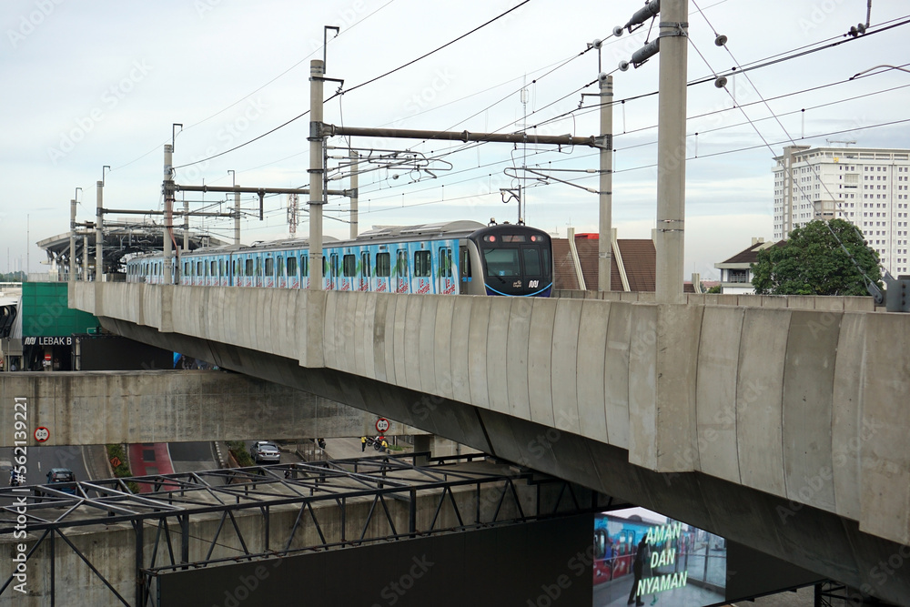 Jakarta, Indonesia. January, 2023. MRT at Lebak Bulus Station, South ...