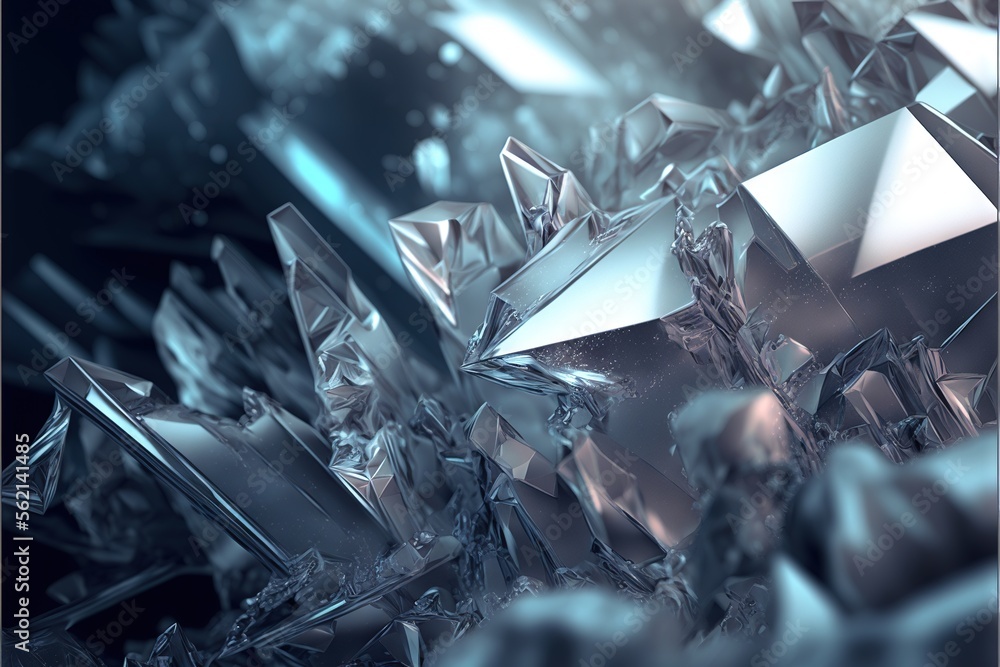 a bunch of shiny metal objects are shown in this image, with a blurry ...