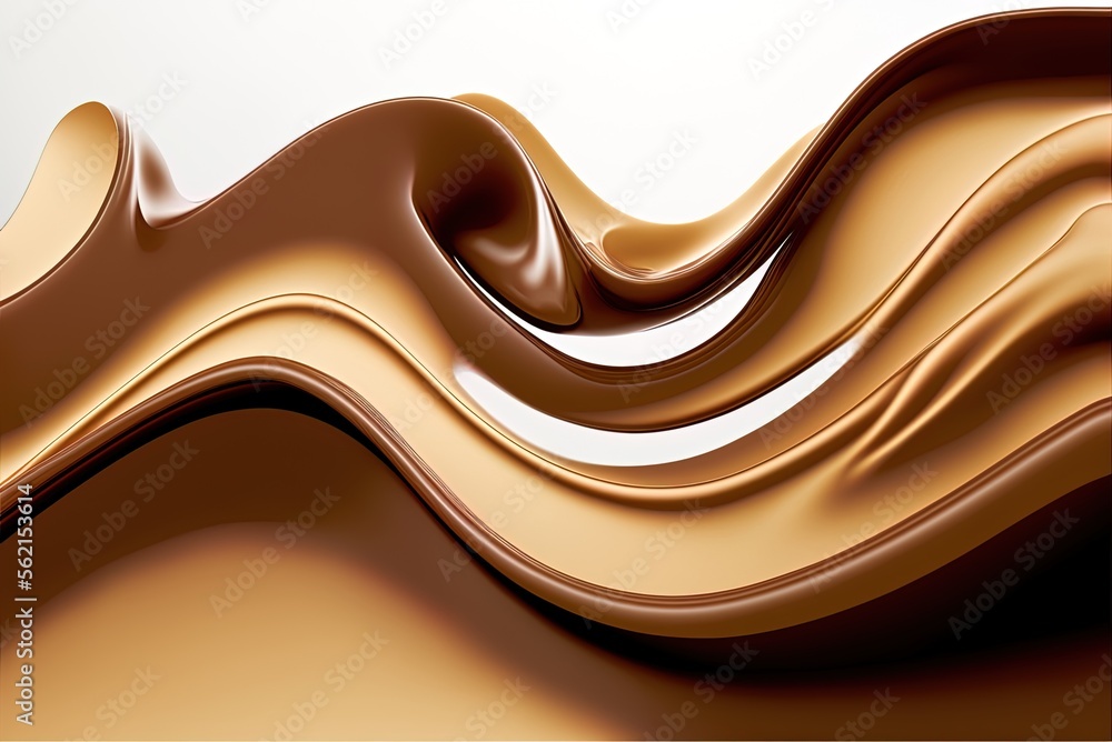 a chocolate wave pattern superimposed on a white base. Chocolate and ...