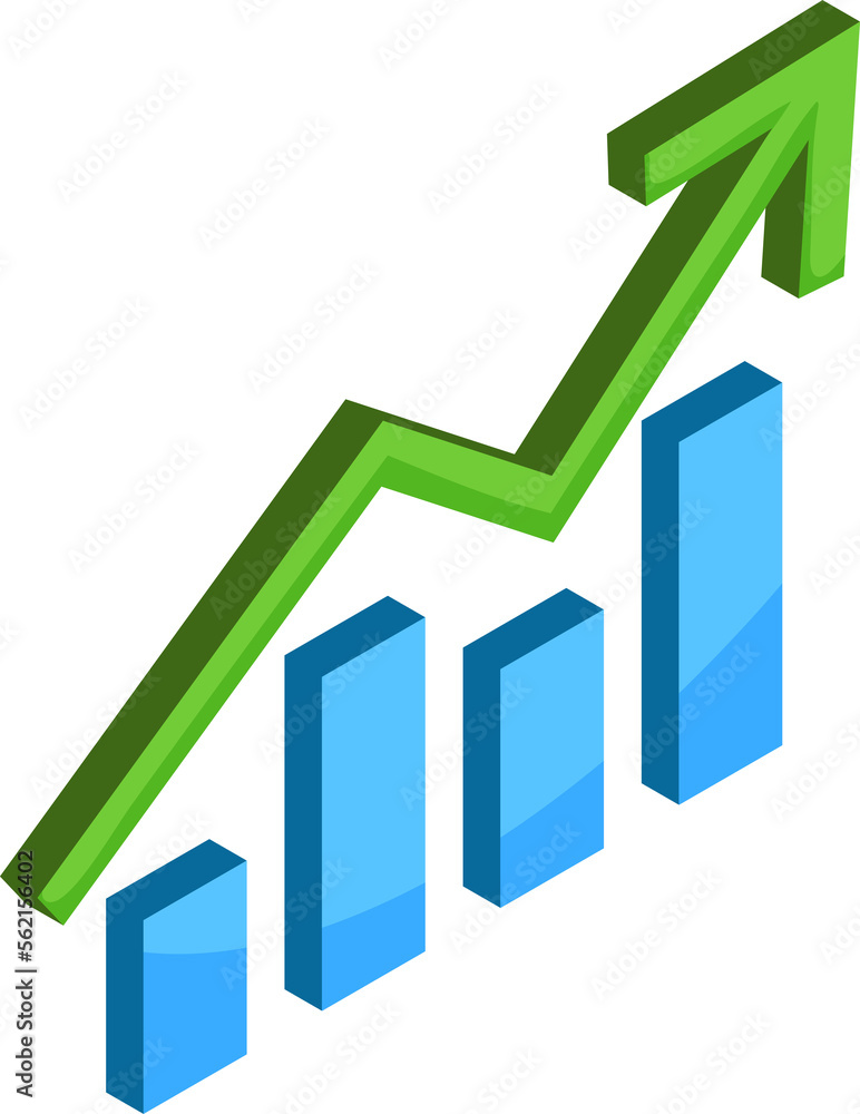 Isometric infographic element with charts,Analytics chart or bar,set of ...