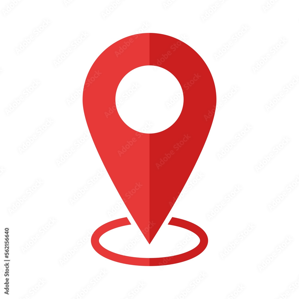 Location icon on transparent background. Stock Illustration | Adobe Stock
