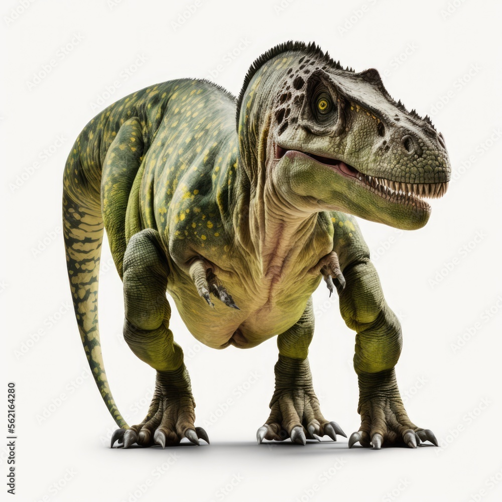 Dinosaur isolated on a white background Stock Illustration | Adobe Stock