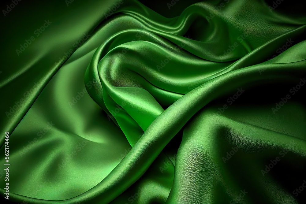 green silk background Stock Illustration | Adobe Stock