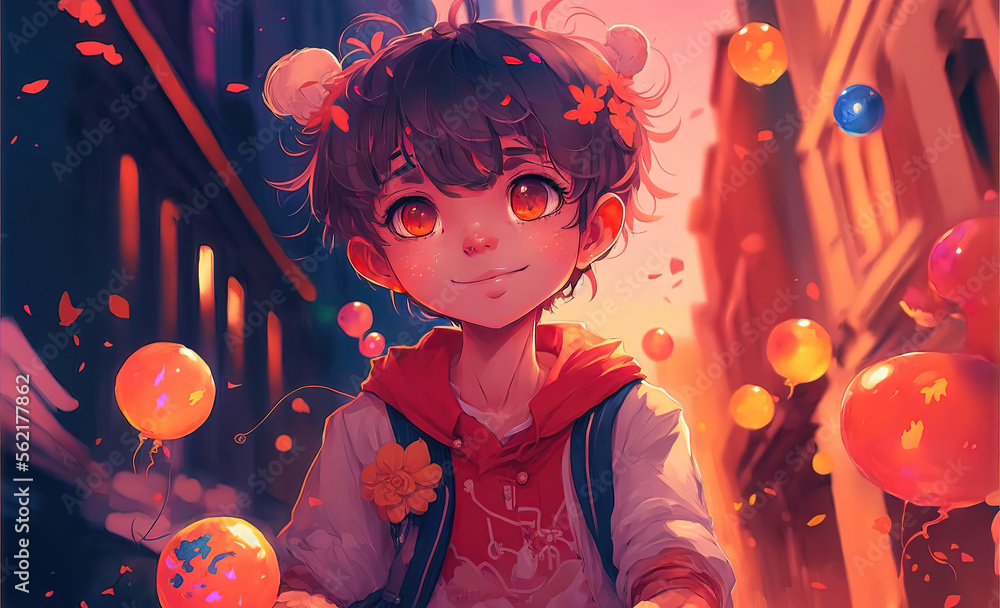 Anime Kid Boy