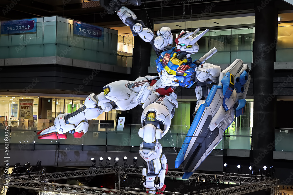 Osaka, Japan - Aug 29 ,2022 - GUNDAM aerial at GUNDAM NEXT FUTURE in ...