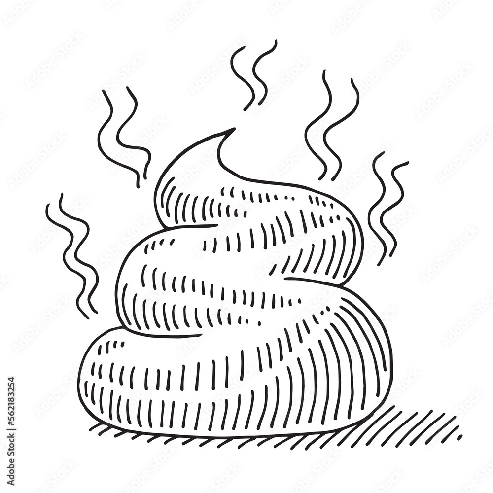 Vecteur Stock Hand-and-drawn vector drawing of a Pile Of Shit with ... Vecteur Stock Hand-and-drawn vector drawing of a Pile Of Shit with ...